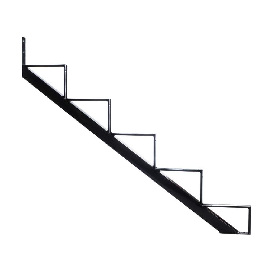 Pylex 5-Steps Steel Stair Stringer Black 7-1/2 in x 10-1/4 in in the ...