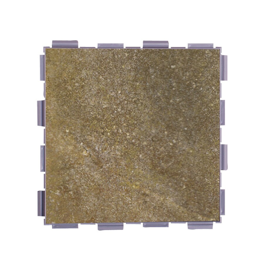 SnapStone Interlocking Cordova Glazed Porcelain Tile (3-sq. ft/ Box ...