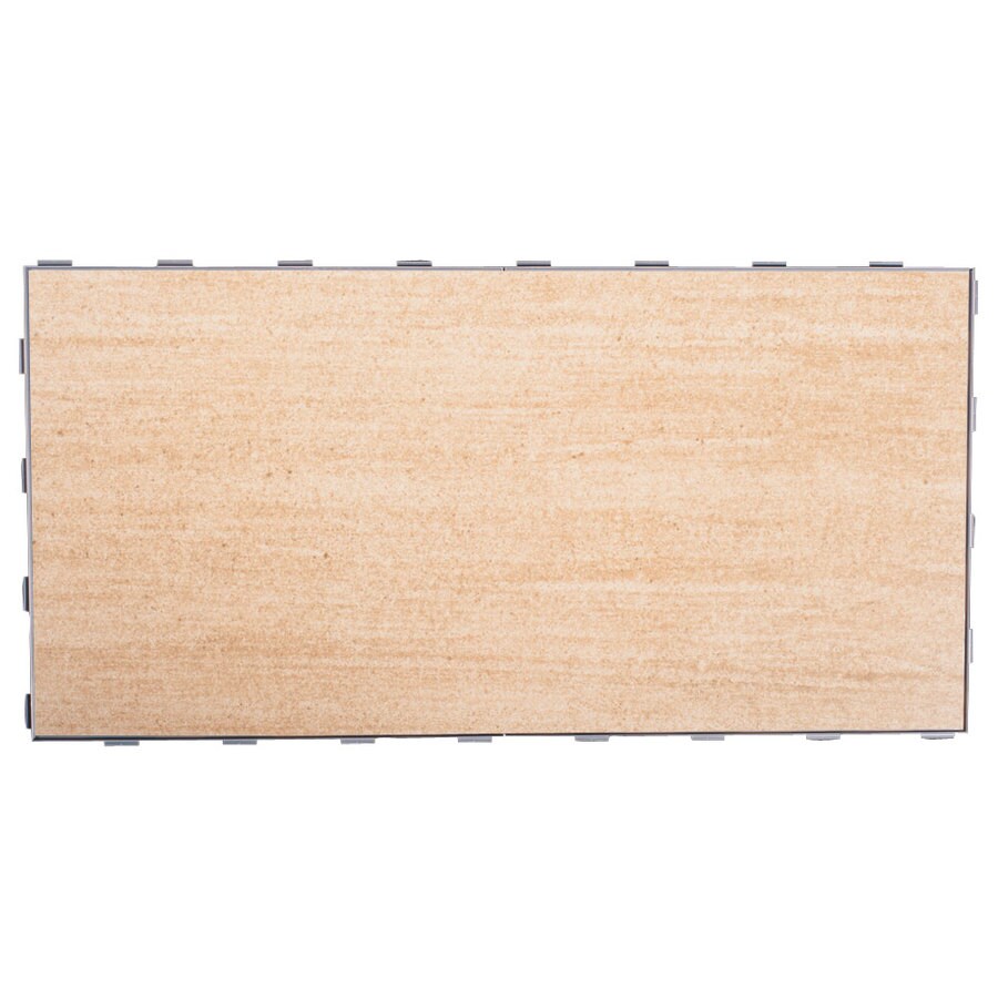 SnapStone Interlocking Coral Glazed Porcelain Tile (7.86-sq. ft/ Box ...