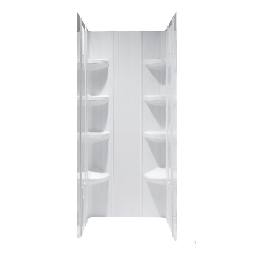 DreamLine Qwall-3 5-Piece Glue To Wall Side and Back Walls at Lowes.com
