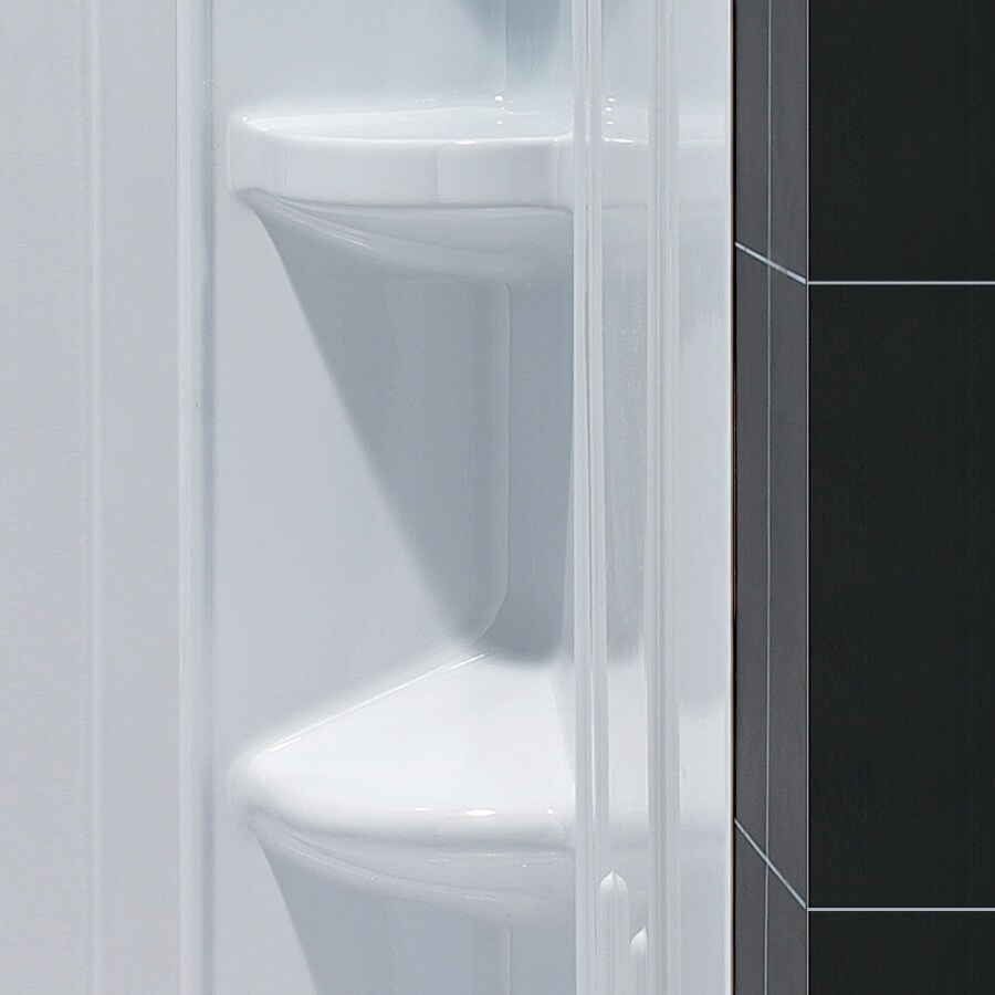 DreamLine Qwall-3 5-Piece Glue To Wall Side and Back Walls at Lowes.com