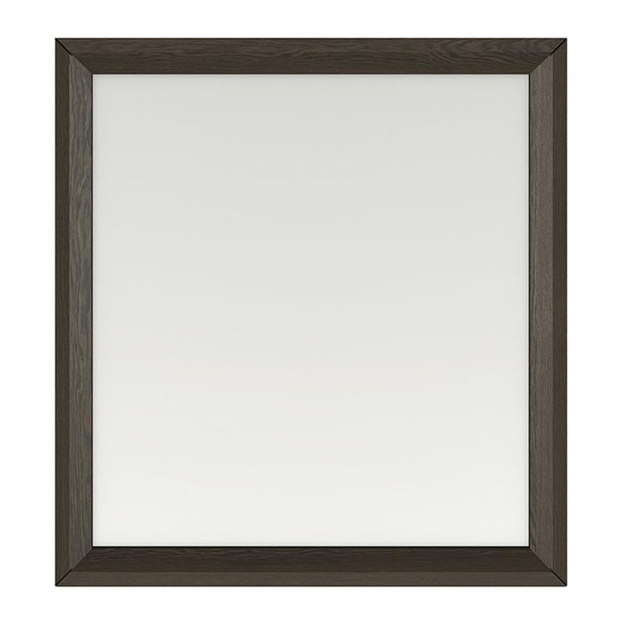 Scott Living Robinson 28-in Coffee Oak Rectangular Bathroom Mirror at ...