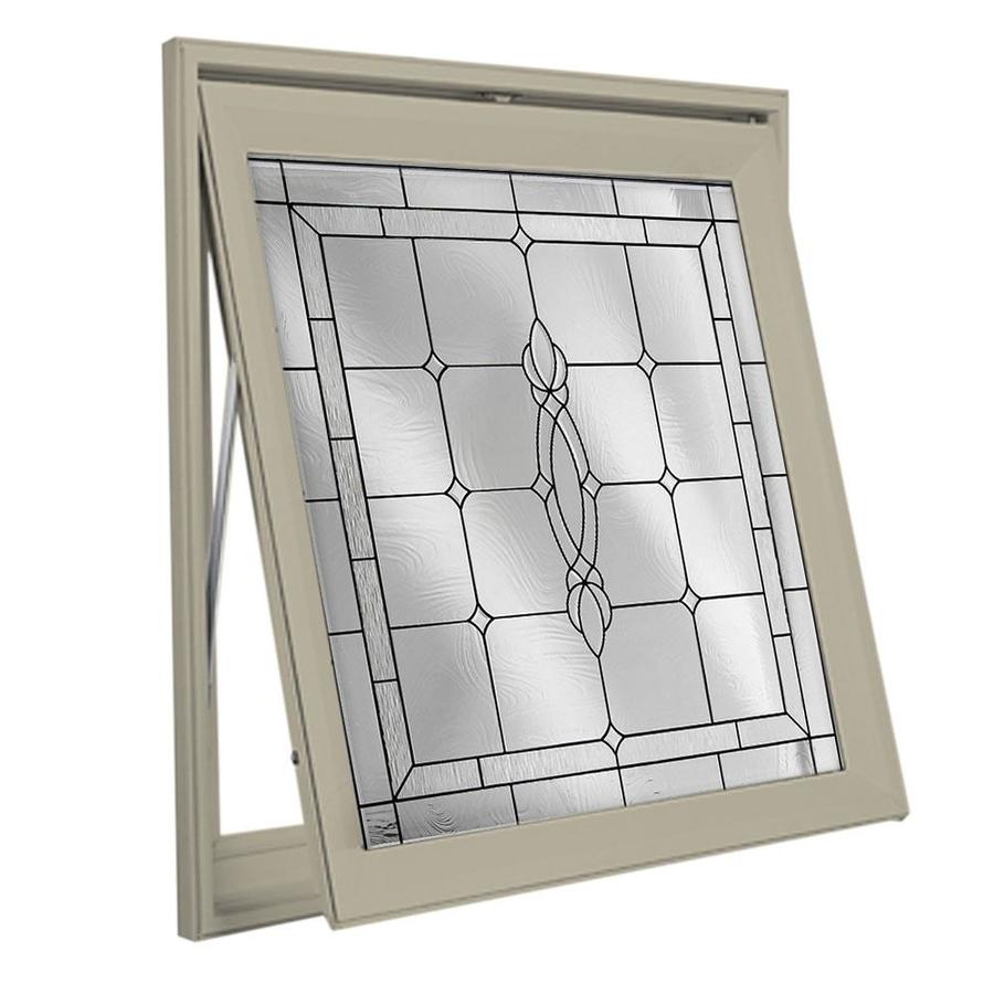 Shop Hy-Lite Decorative Glass Square New Construction Window (Rough ...