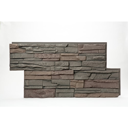 GenStone Stacked Stone 28-sq ft Keystone Faux Stone Veneer in the Stone ...
