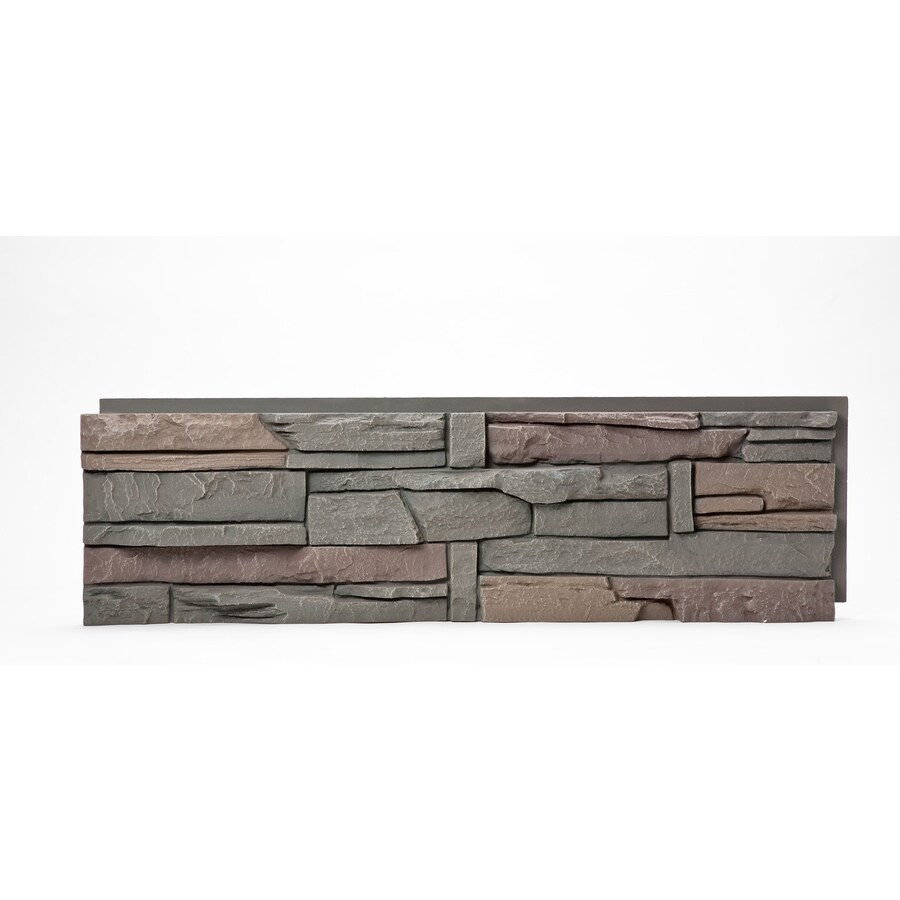 GenStone Stacked Stone 28-sq ft Keystone Faux Stone Veneer in the Stone ...