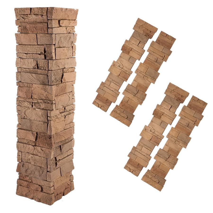 GenStone GenStone Panels 16-sq ft Desert Sunrise Faux Stone Veneer in ...