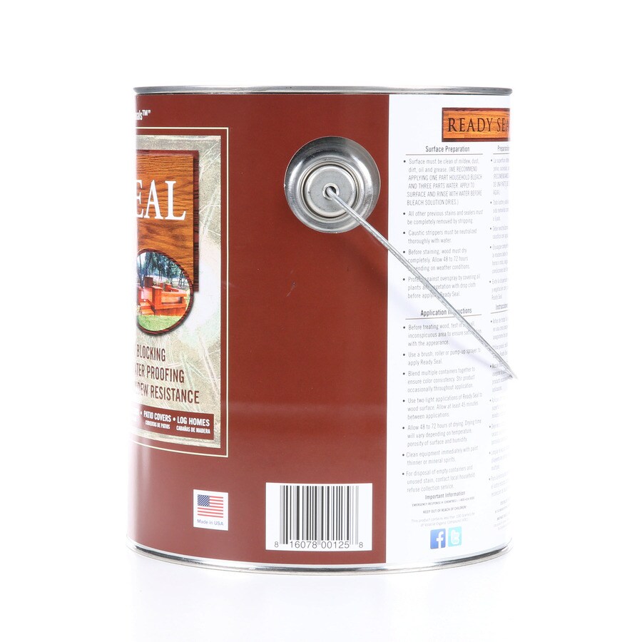 Ready Seal Pre-Tinted Dark Walnut Semi-Transparent Exterior Stain and ...