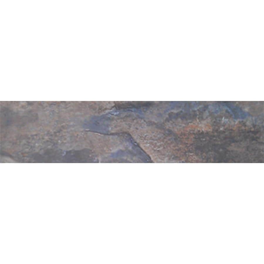 FLOORS 2000 Keystone Brown Porcelain Bullnose Tile (Common: 3-in x 18 ...