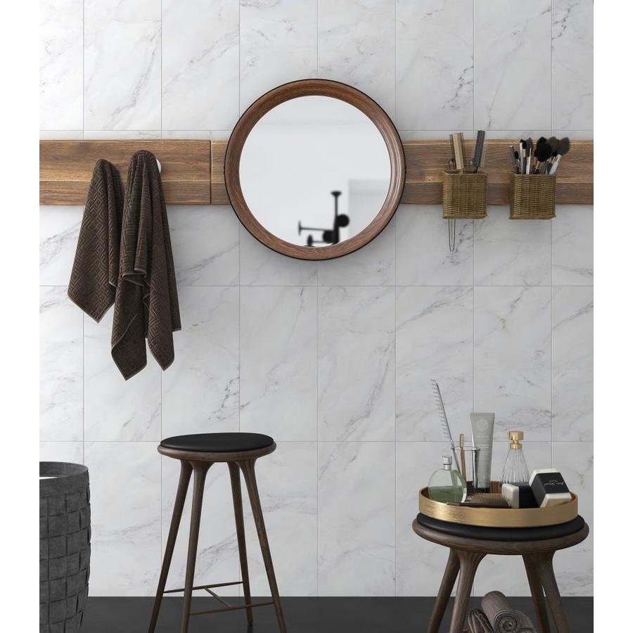 FLOORS 2000 Anderson White 3-in x 12-in Matte Porcelain Floor Tile in ...