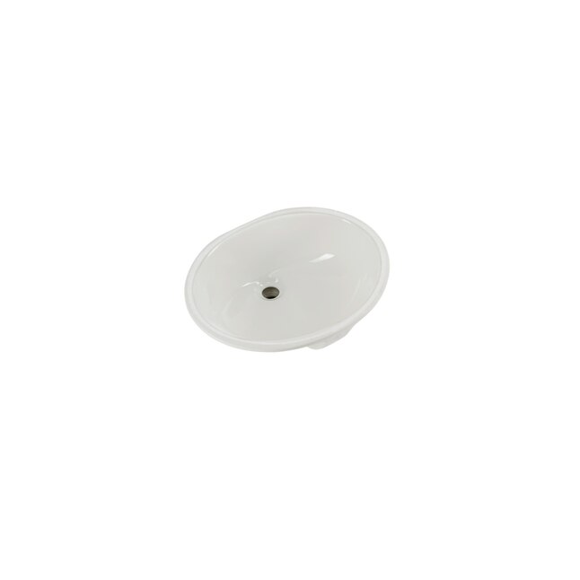 Superior Sinks White Glazed Porcelain Undermount Oval Traditional