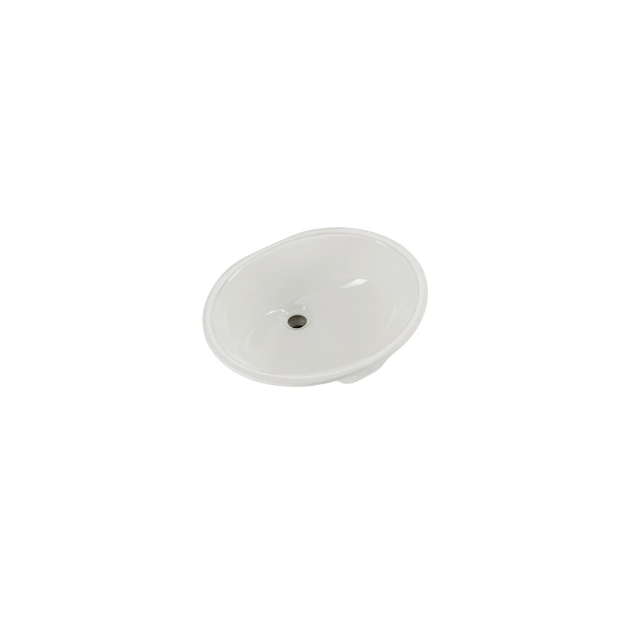 Superior Sinks White Glazed Porcelain Undermount Oval Traditional