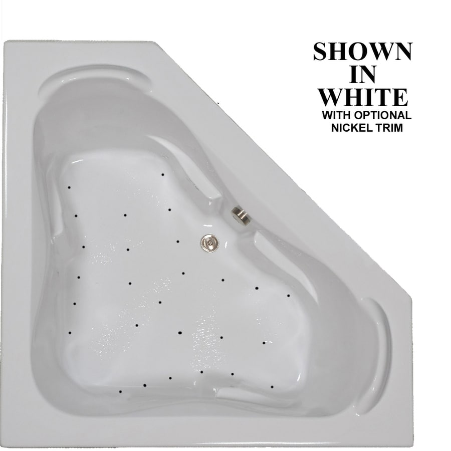 Hydra Massage Baths 60-in W x 60-in L White Acrylic Center Drain in the ...