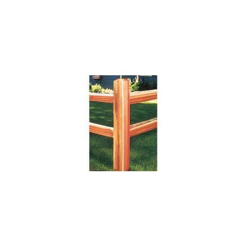 5-in x 5-in x 6-ft Split-Rail Wood Fence Corner Post in the Wood Fence ...