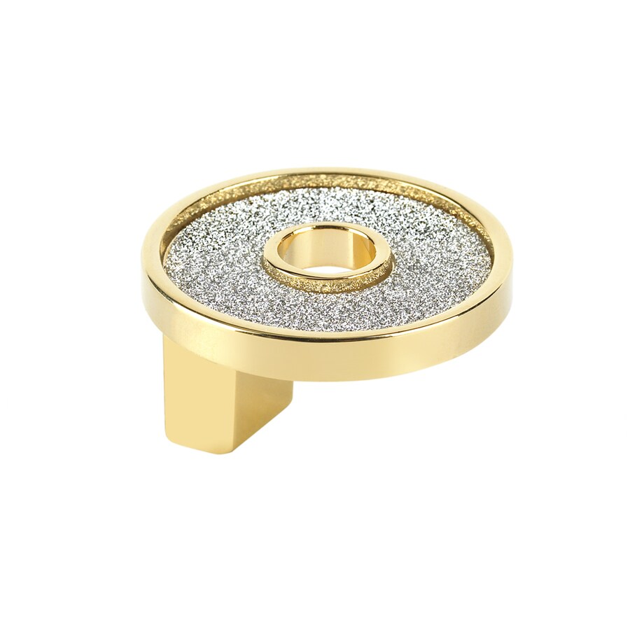 Topex Hardware Swarovski Crystal Collection 1.25-in Gold Round ...