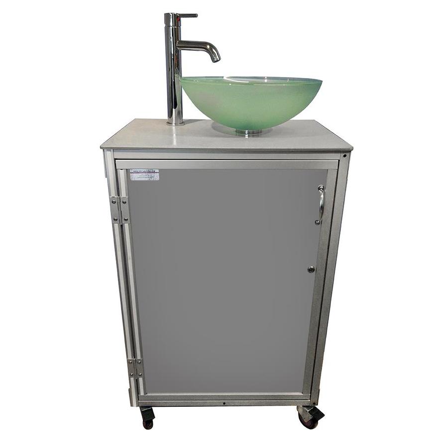 MONSAM Gray Single-Basin Stainless Steel Portable Sink at Lowes.com