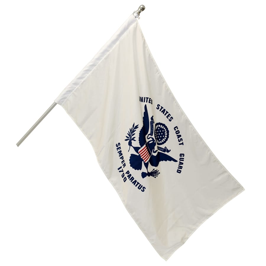 Coast Guard 4-ft W x 2.5-ft H Military Coast Guard Banner in the ...