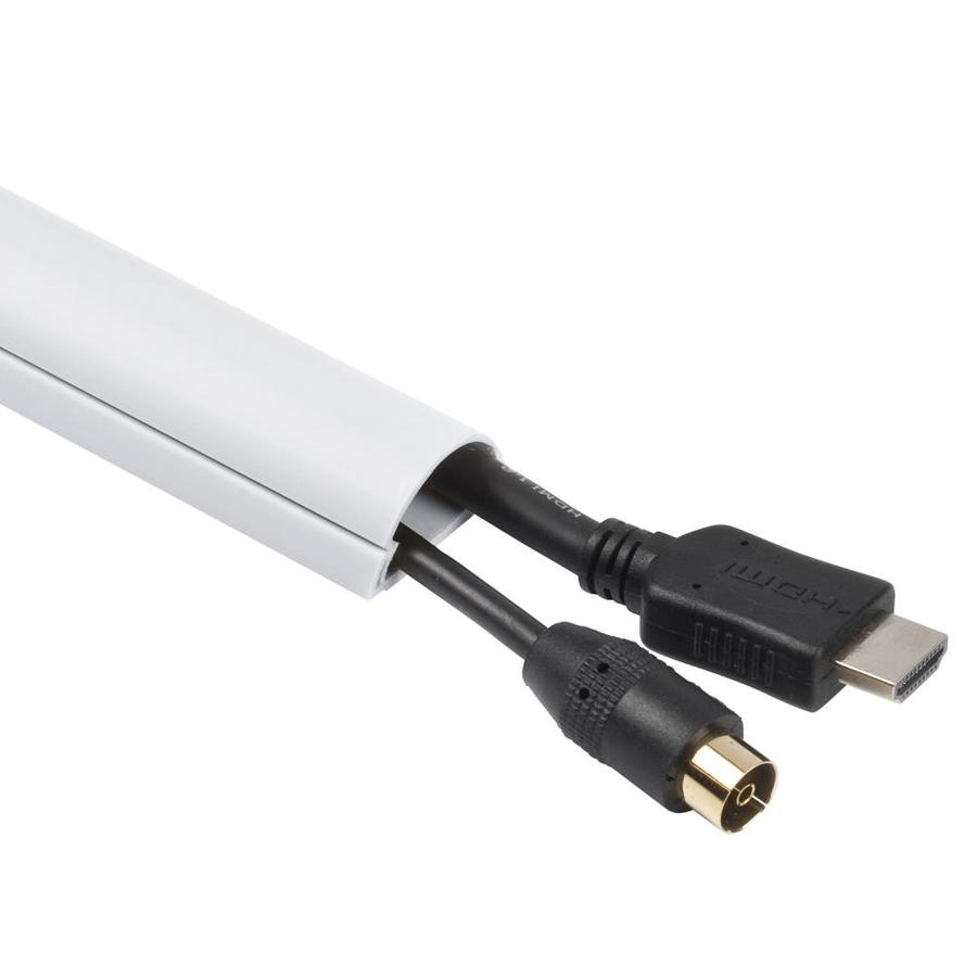 D-Line Mini Cable Raceway 10-Piece 117-in L White Raceway in the ...