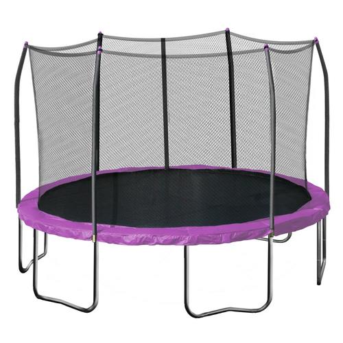 Skywalker 12-ft Round Purple Backyard Trampoline with Enclosure in the ...