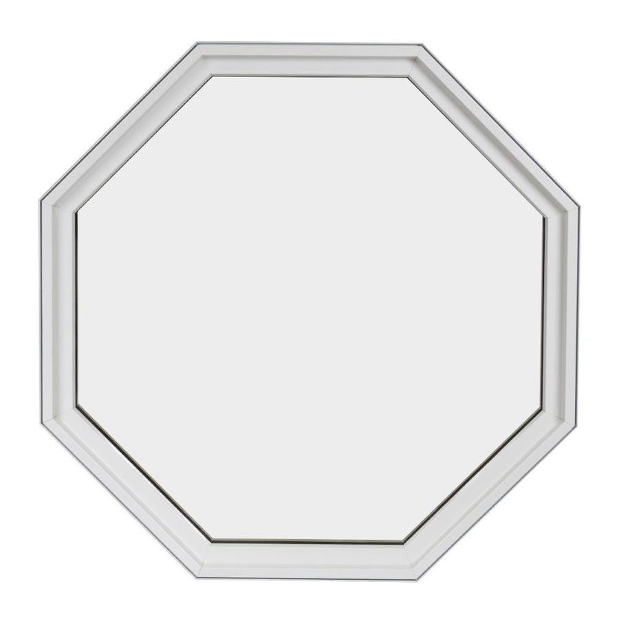 FrontLine Bldg. Products Octagon New Construction White Exterior Window ...
