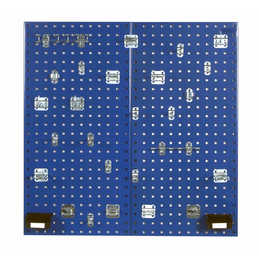 LocBoard 33-Piece Steel Pegboard Kit (Actual: 18-in 36-in) at Lowes.com