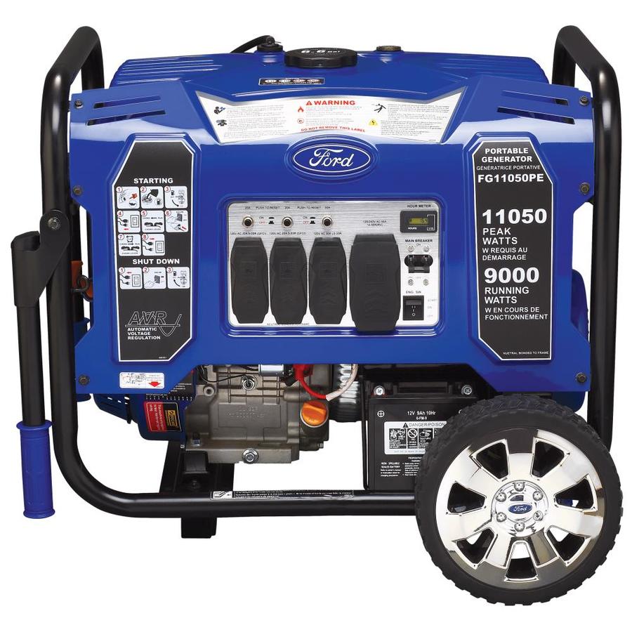 Ford 9000-Watt Gasoline/Propane Portable Generator with Oem Engine in ...