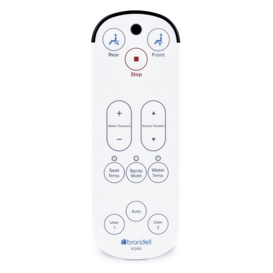 Brondell Swash 1200 White Elongated Slow-Close Heated Bidet Toilet Seat ...
