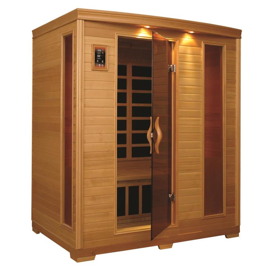 Better Life 77-in H x 64-in W x 46-in D Hemlock Fir Wood Indoor Sauna ...
