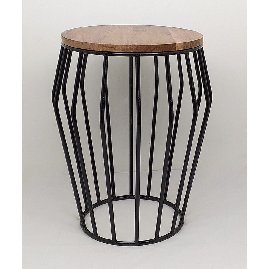 allen + roth METAL AND WOOD PLANT STAND in the Plant Stands department ...