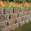Buff/Charcoal Retaining Wall Block (Common: 4-in x 12-in; Actual: 4-in ...