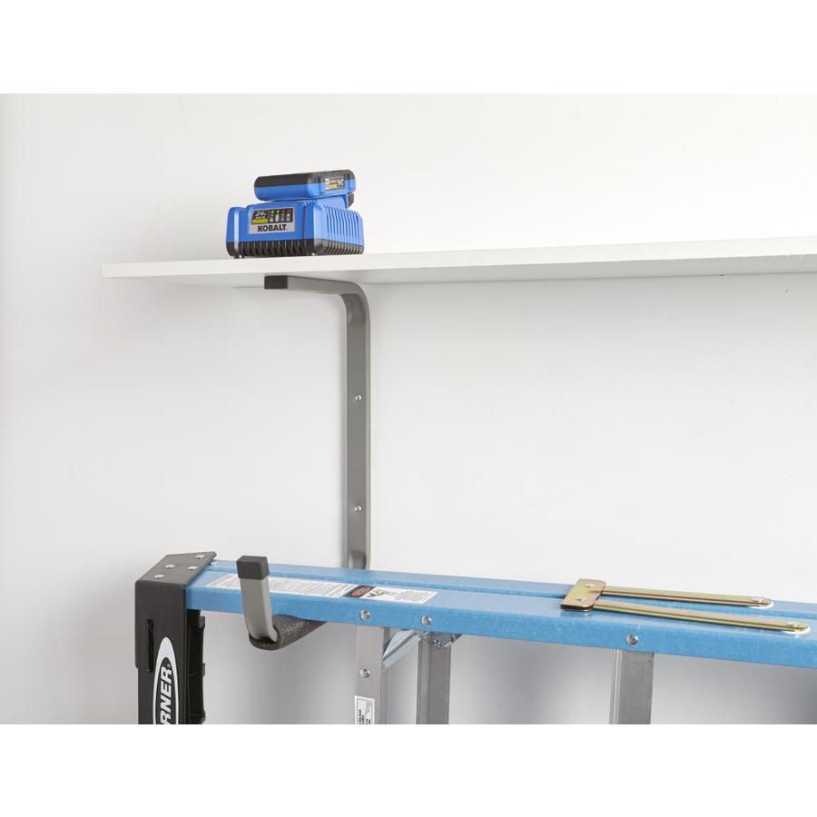 Blue Hawk 12.4-in Gray Steel Shelf Hanger in the Garage Storage Hooks ...