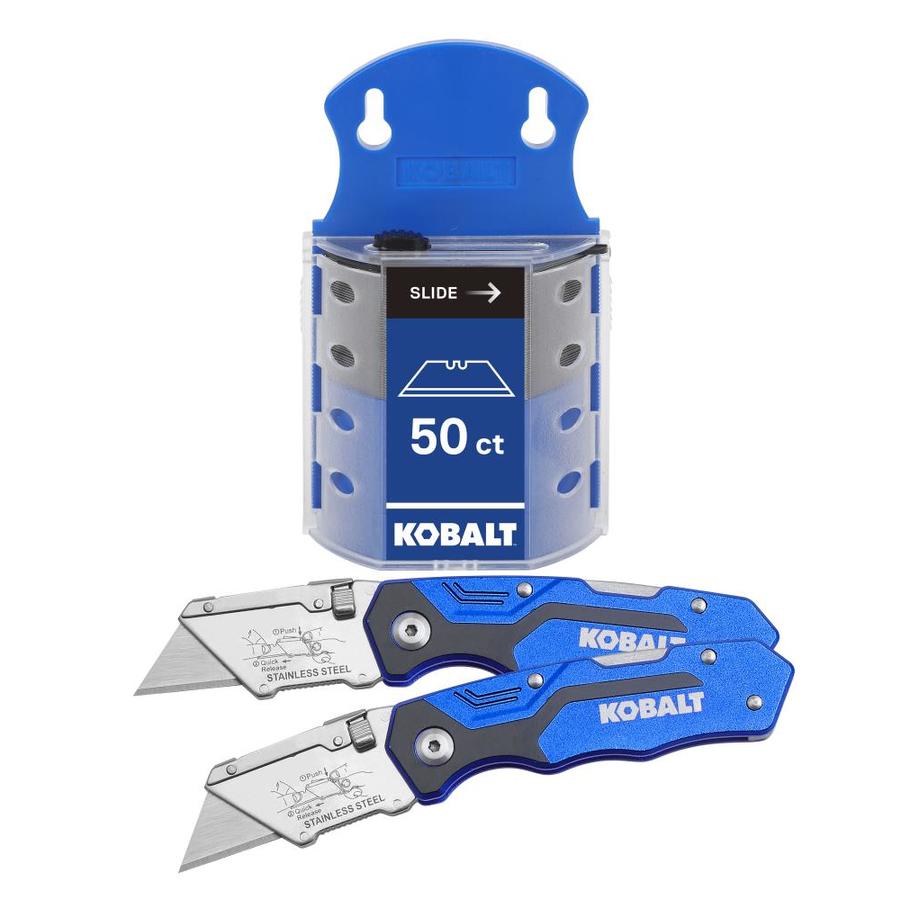 Kobalt 18mm 52-Blade Folding Utility Knife in the Utility Knives ...