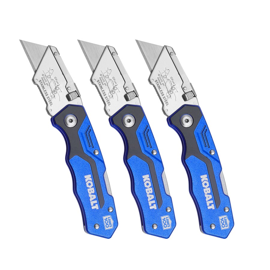 Kobalt 100Yr Anniversary 3pk Lock Back Knife Set in the Utility Knives ...