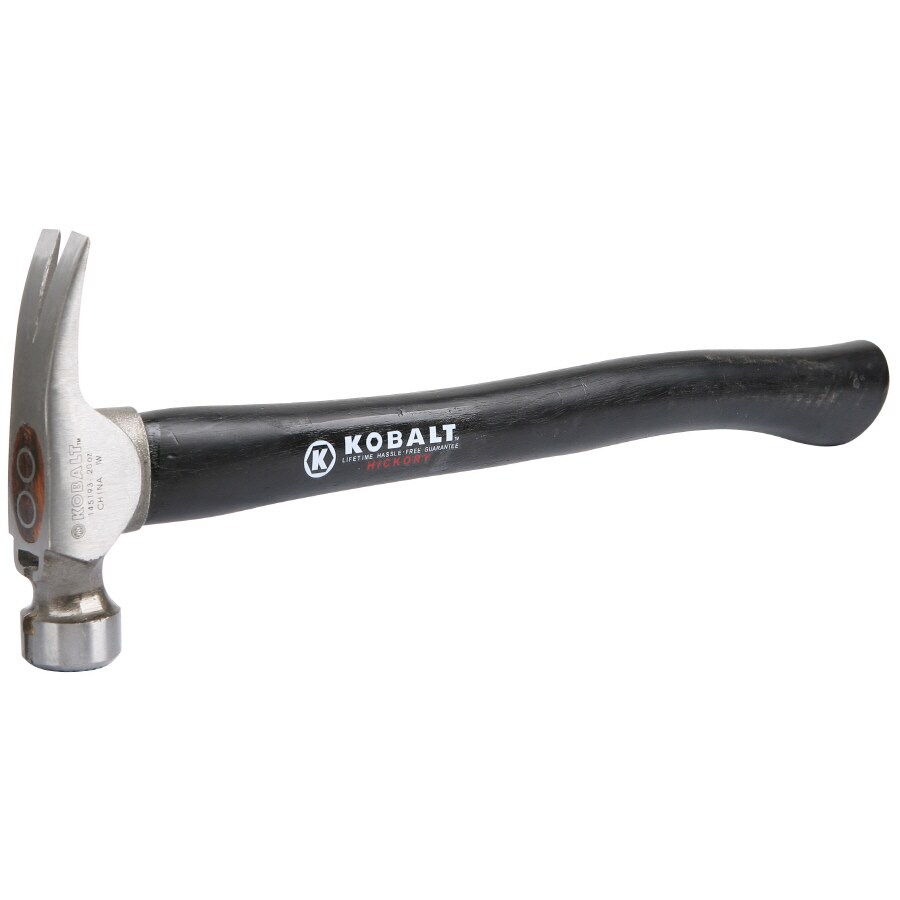 Kobalt 20-oz Checker Face Design Beaver Tail Handle Hammer at Lowes.com