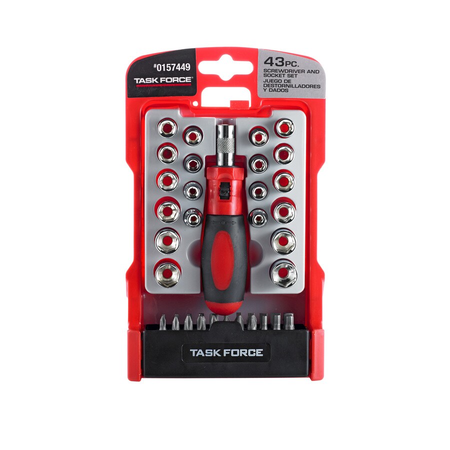 Task Force TF 43PC SCREWDRIVER & SOCKET S in the Household Tool Sets ...