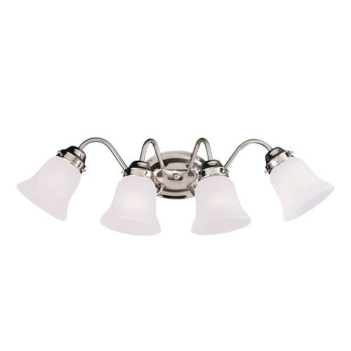 Shandy 4-Light Nickel Traditional Vanity Light in the Vanity Lights ...