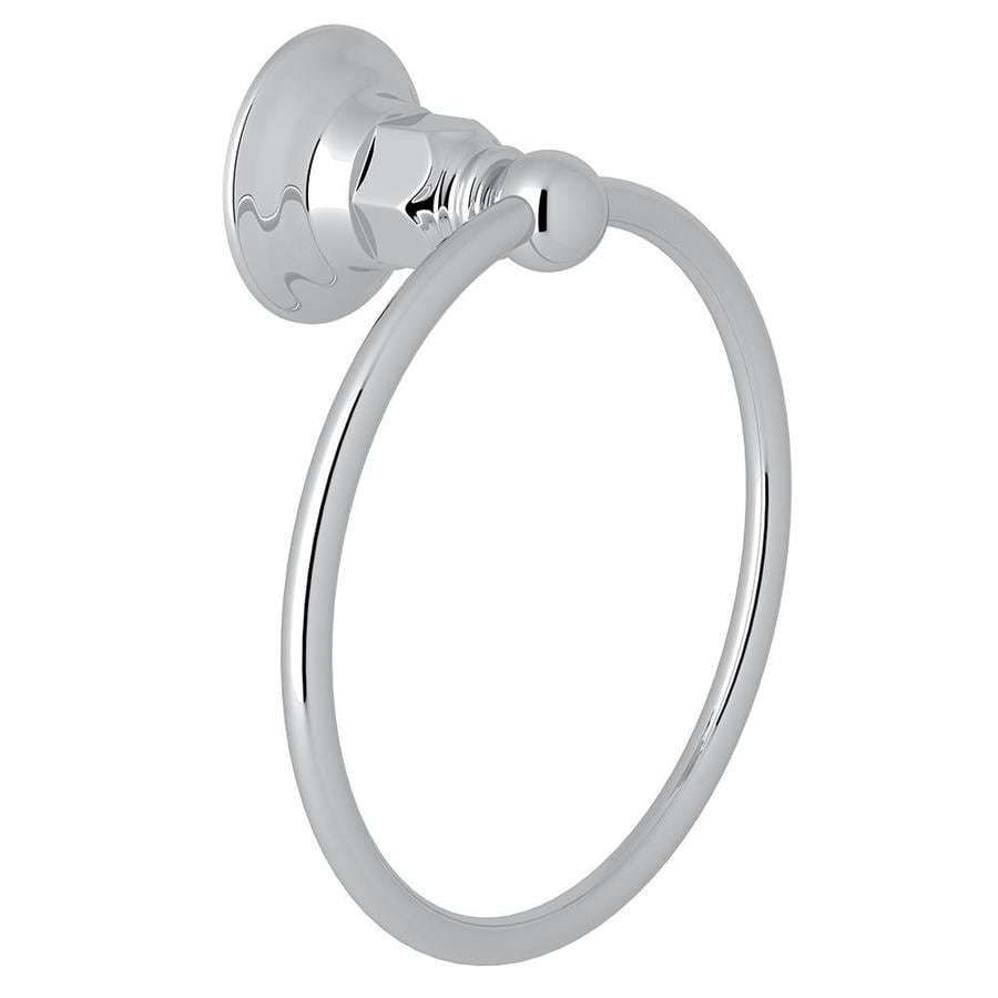 Rohl Country Bath Polished Chrome Wall Mount Towel Ring at Lowes.com