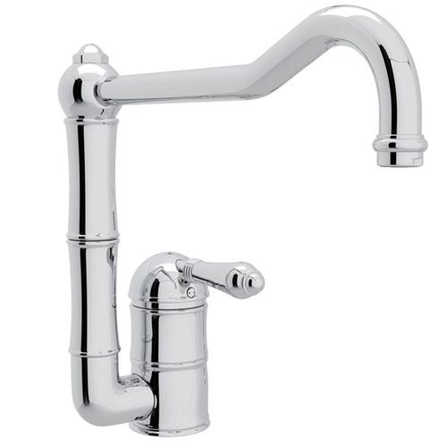 Rohl Italian Kitchen Acqui Polished Chrome 1-Handle Deck-Mount High-Arc ...