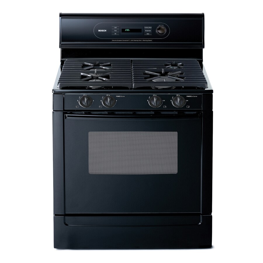 Bosch 30-Inch 700 Series Freestanding Gas Range (Color: Black) in the ...
