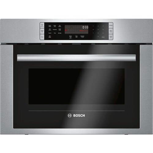 Bosch 500 1.6-cu ft Built-In Microwave with Sensor Cooking Controls and ...