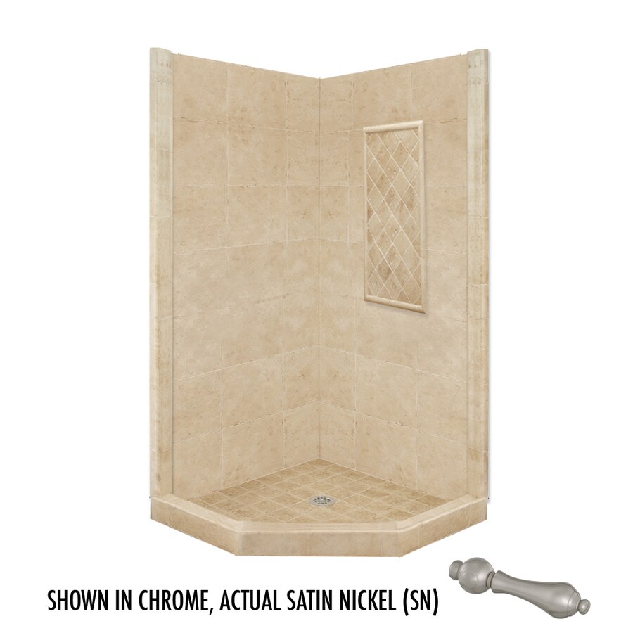 American Bath Factory 86-in H x 30-in W x 60-in L Basic Medium Sistine ...