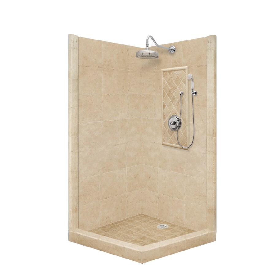 American Bath Factory 86-in H x 30-in W x 60-in L Premium Medium ...