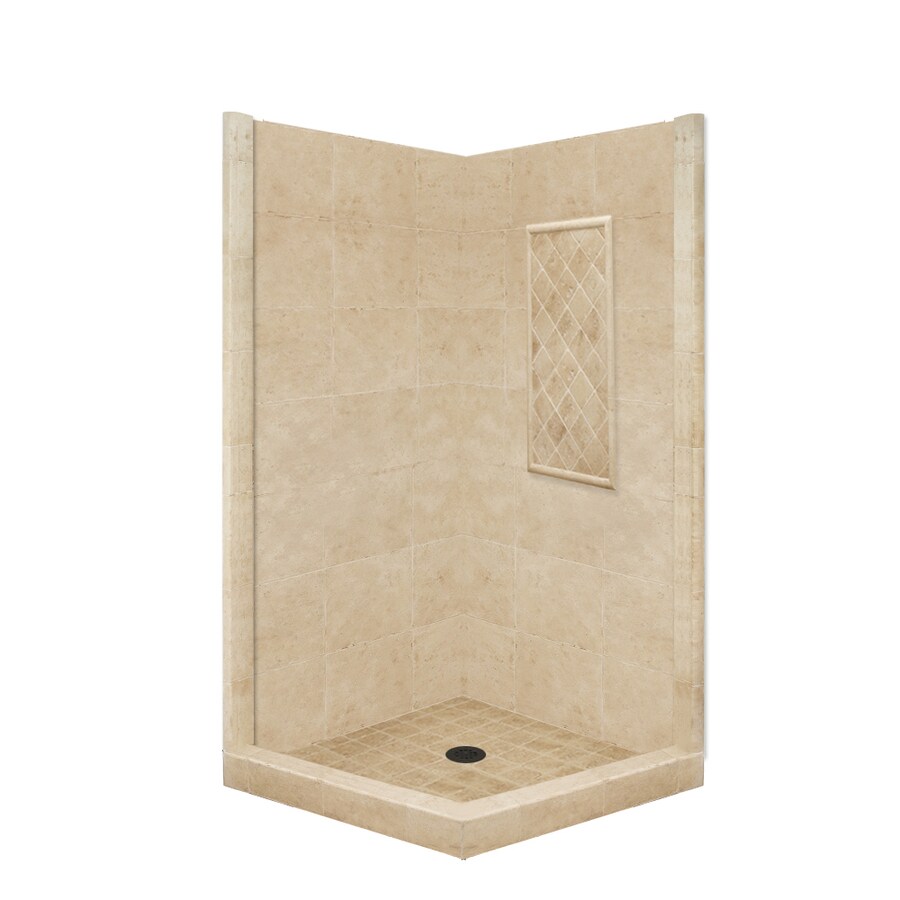 American Bath Factory 86-in H x 32-in W x 54-in L Basic Medium Sistine ...