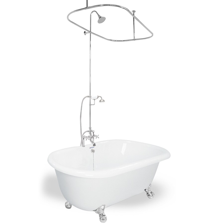 American Bath Factory Melinda 32-in W x 60-in L Acrylic Oval Center ...