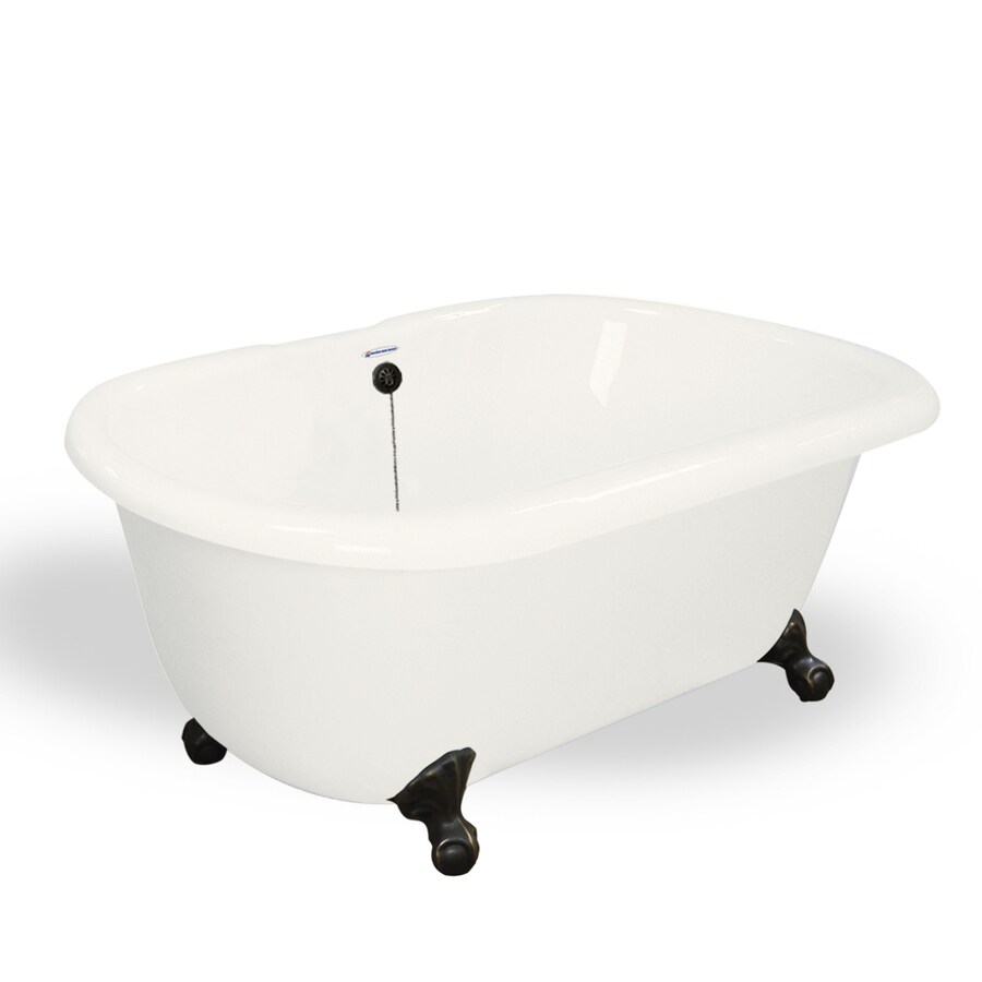 American Bath Factory Melinda 32-in W x 60-in L Acrylic Oval Center ...