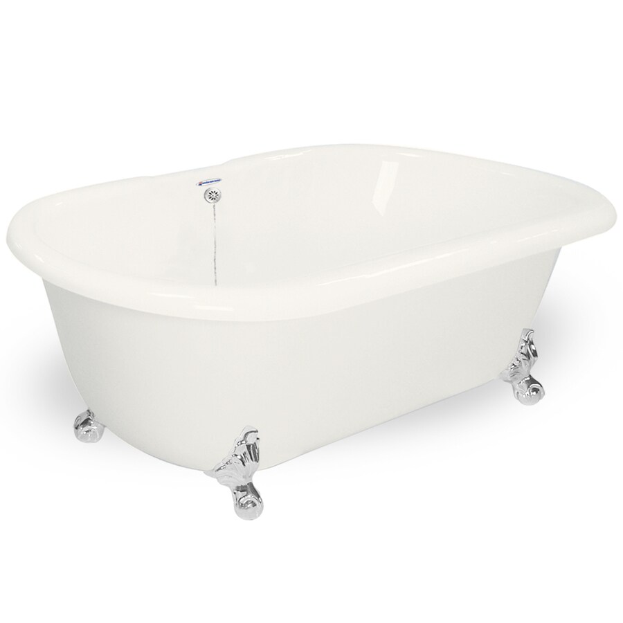 American Bath Factory Celine 32-in W x 70-in L Acrylic Oval Center ...