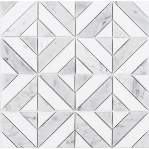Satori Venatino Parquet Polished 12-in x 12-in Polished Natural Stone ...
