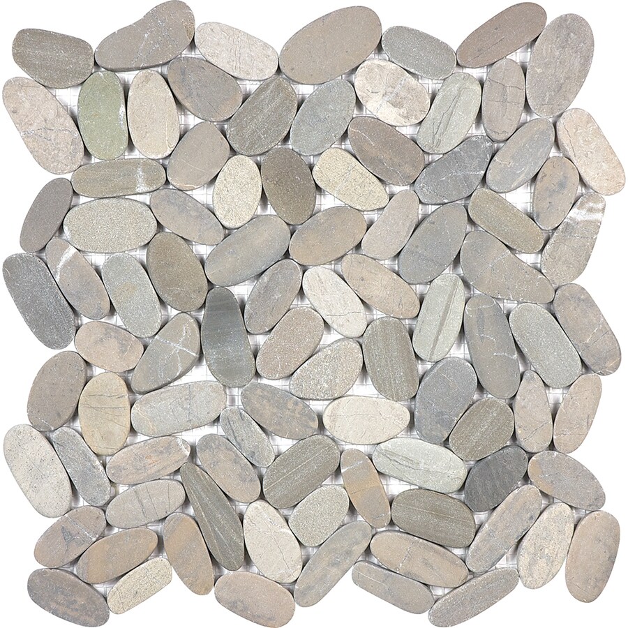 Satori 10-Pack Multicolor 12-in x 12-in Honed Natural Stone Quartz ...