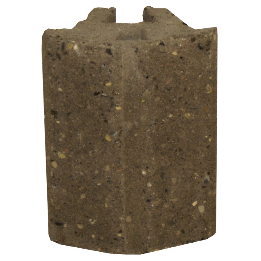 Novabrik Walnut 45Â° Outside Corner Concrete Brick at Lowes.com