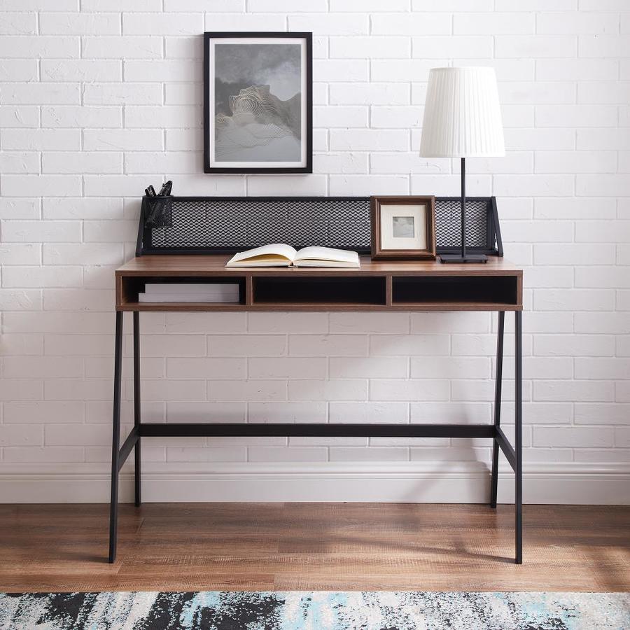 Walker Edison 20-in Brown Writing Desk in the Desks department at Lowes.com