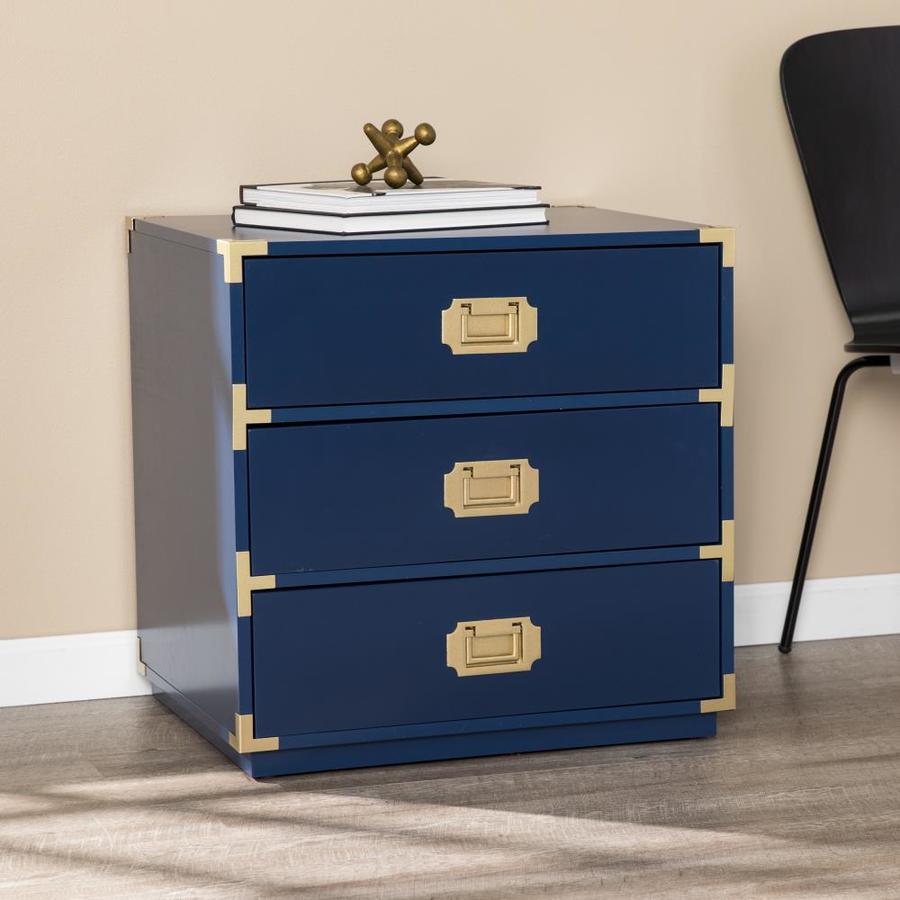 Boston Loft Furnishings Chaucer Navy Composite End Table in the End ...